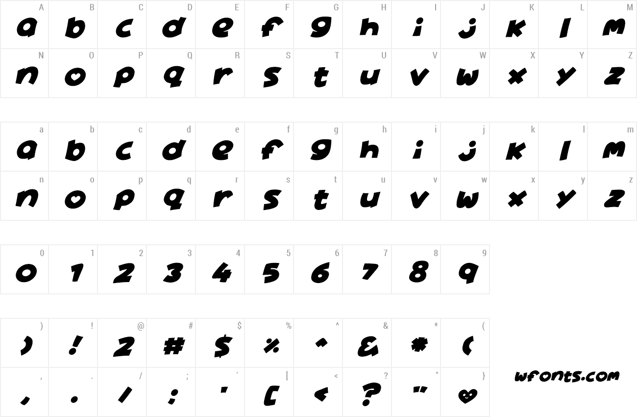 Lovely Cute Font | wfonts.com - download free