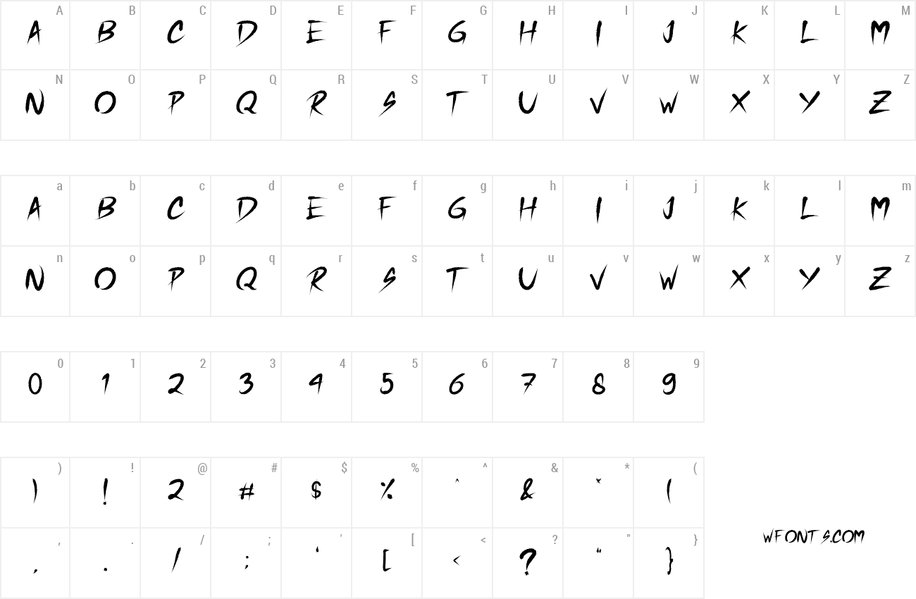 Cursed Parade Font | wfonts.com - download free