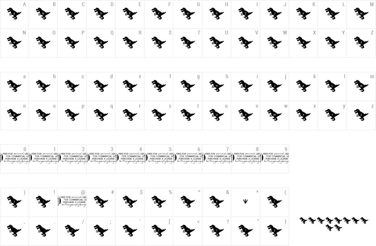 Lettersaurus Rex Font | wfonts.com - download free