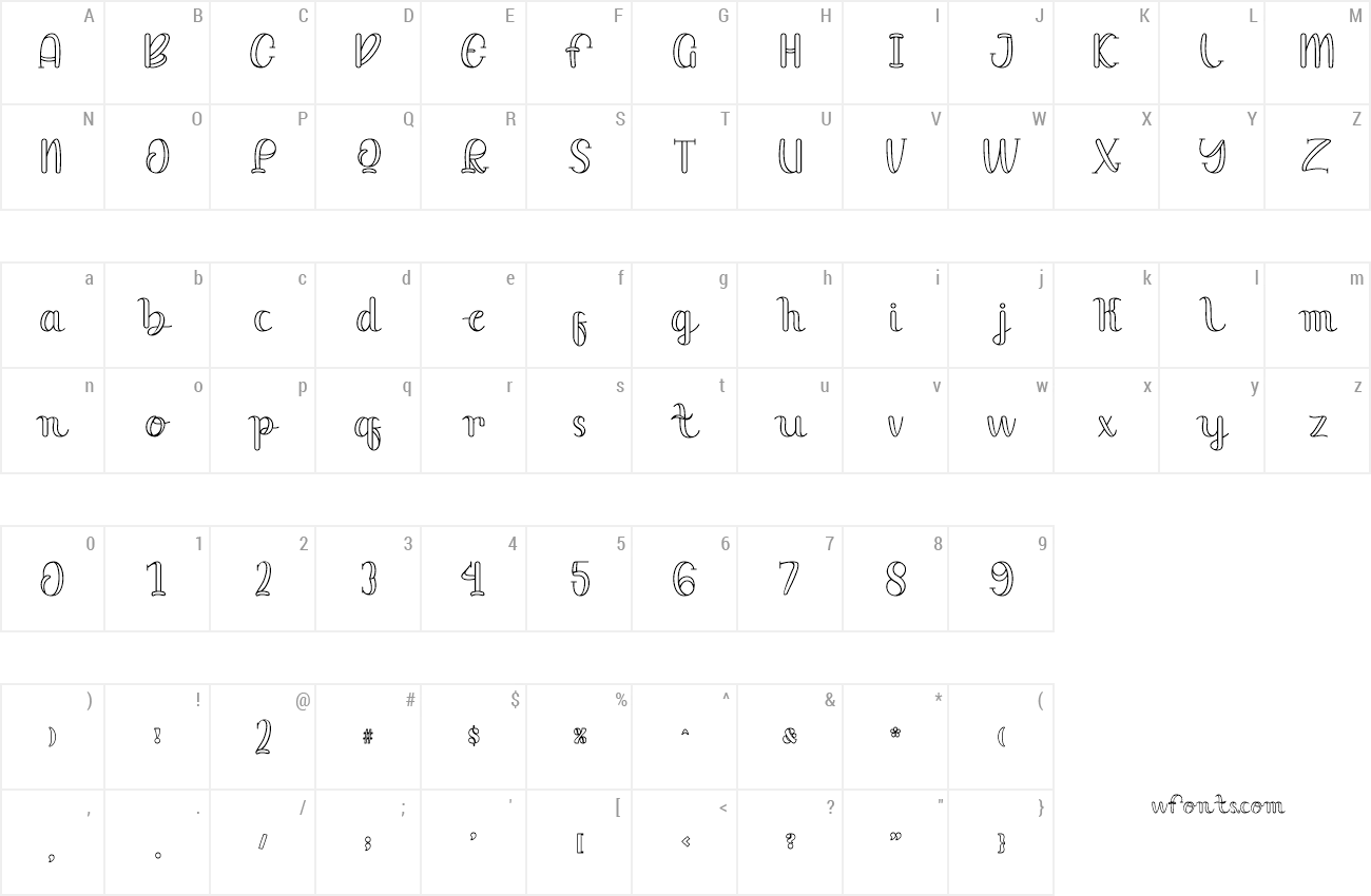 Chair Line Font | wfonts.com - download free