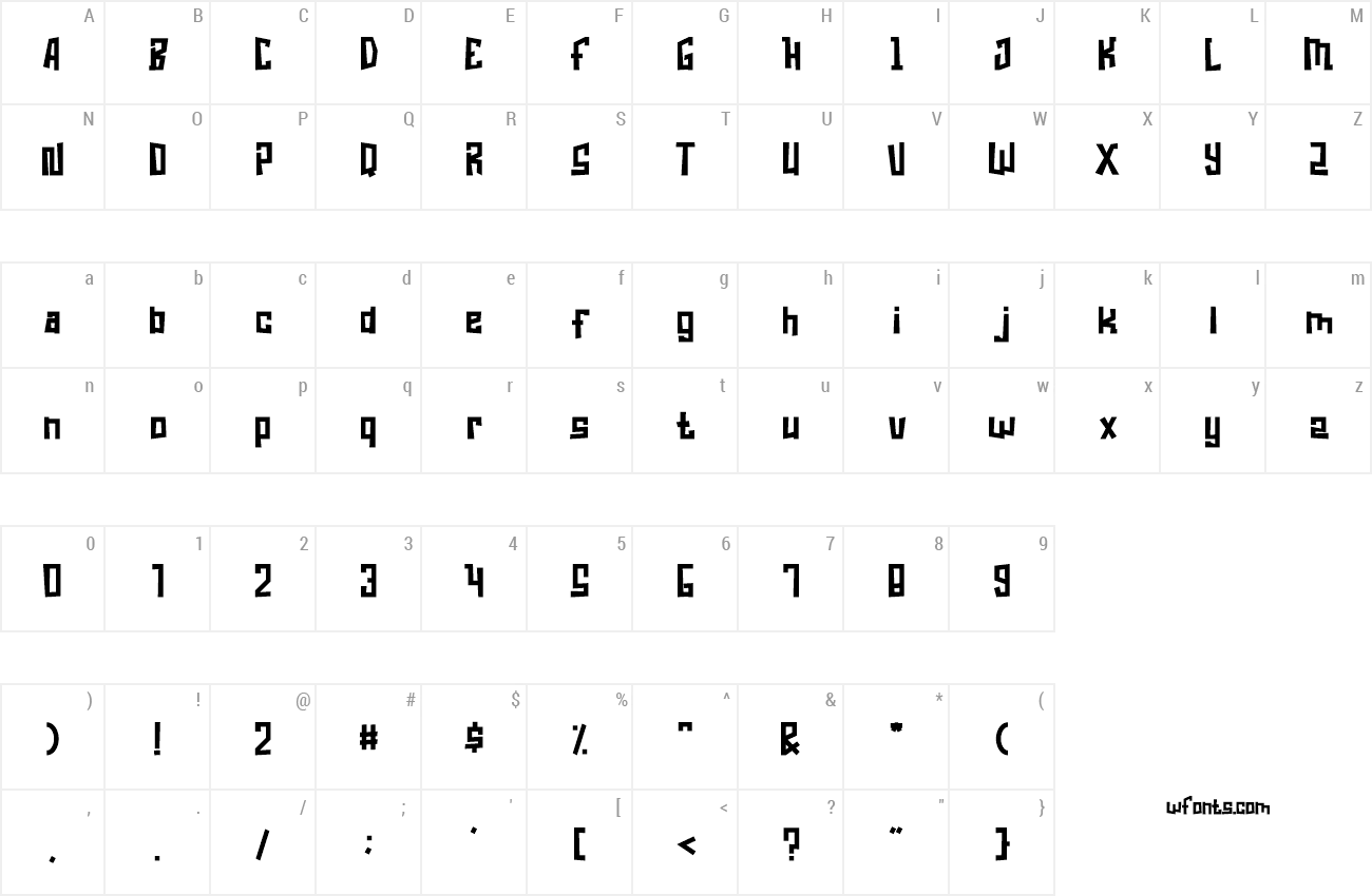 Square Squads Font | wfonts.com - download free