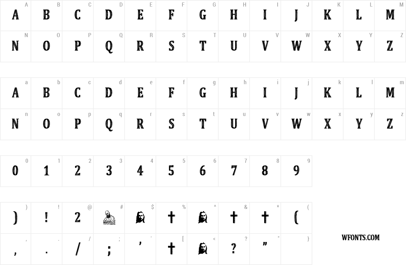 Vintage Faith Font | wfonts.com - download free