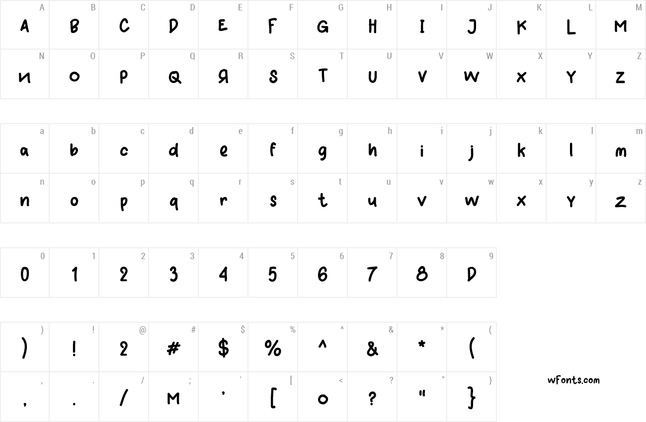 Kidz Zone Font | wfonts.com - download free