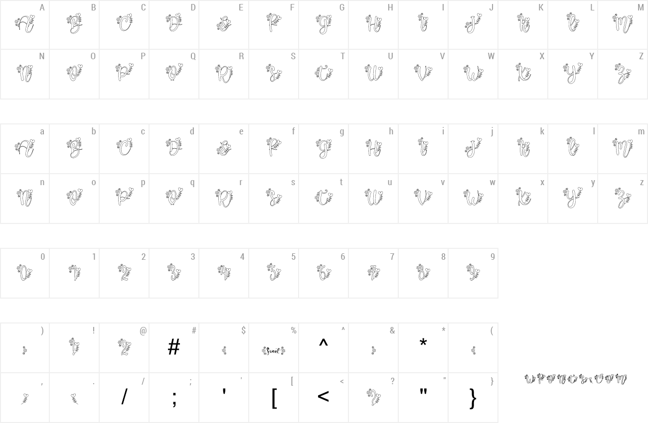 Alissa Monogram Font | wfonts.com - download free