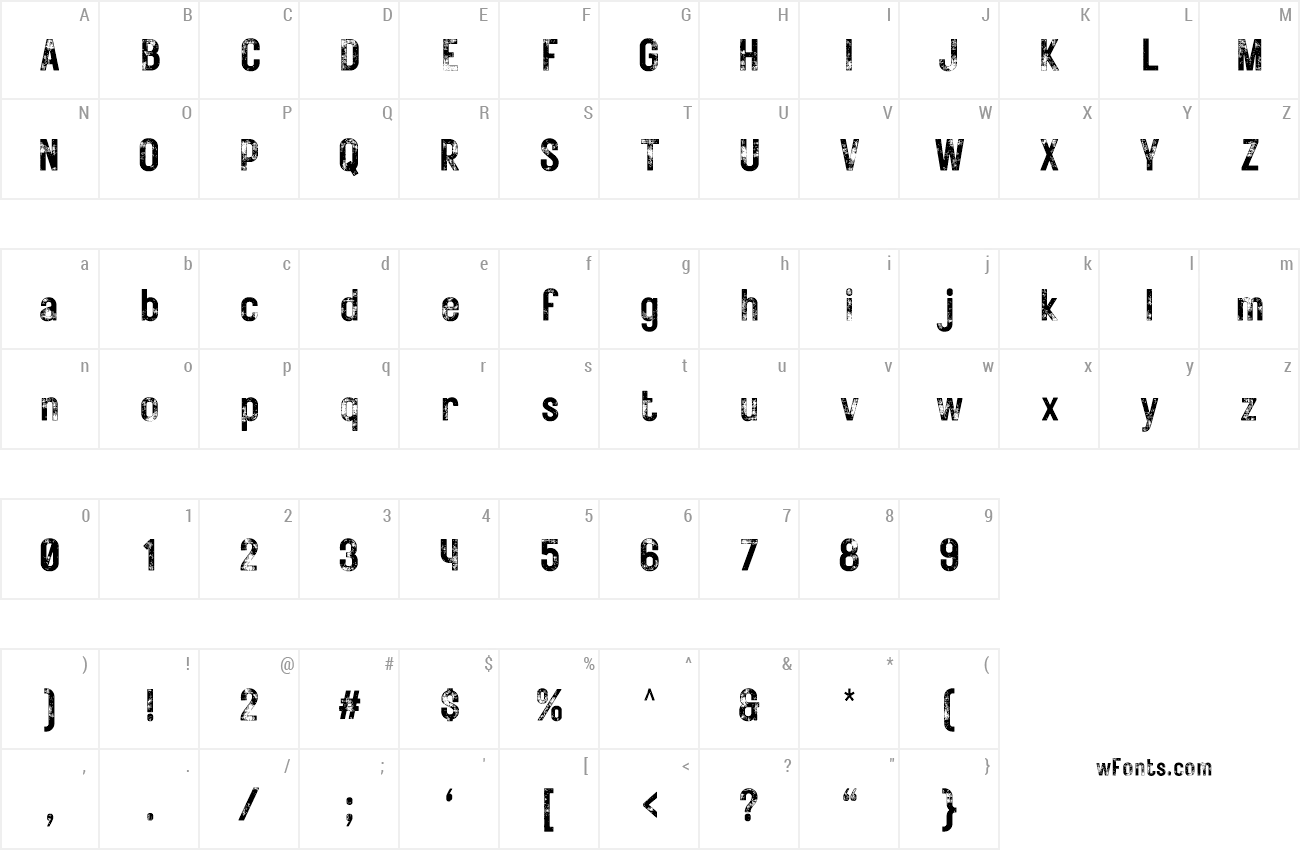 Rustic Printed Font | wfonts.com - download free