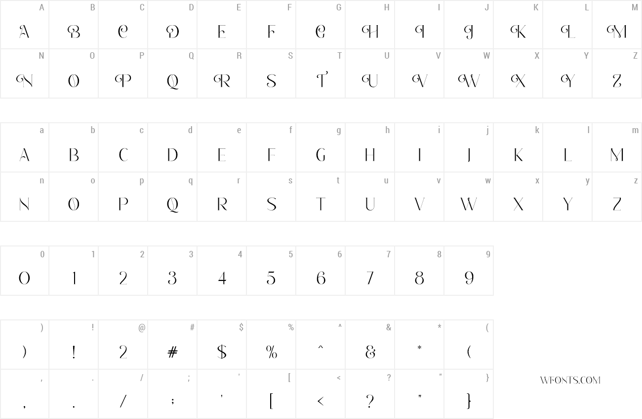 Romantic Serif Font | wfonts.com - download free