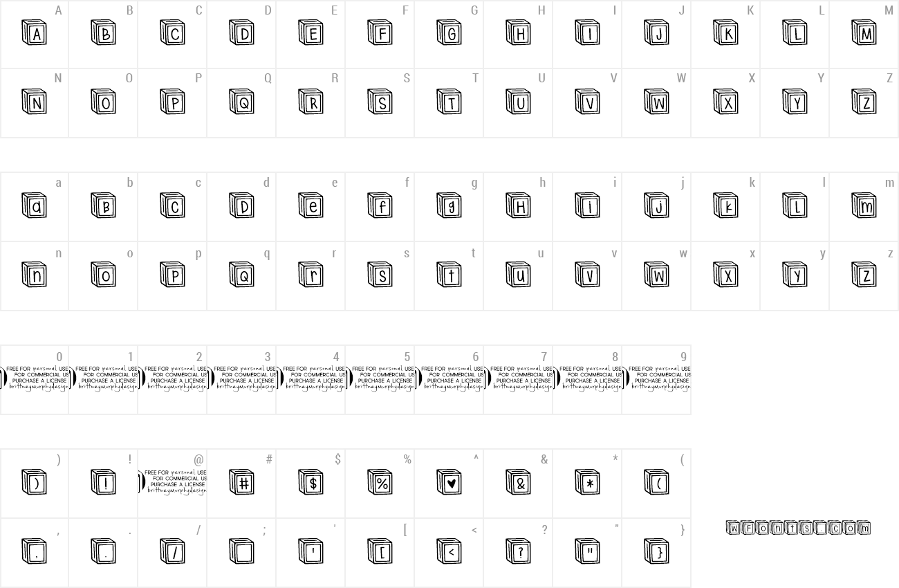 Letter Blocks Font | wfonts.com - download free