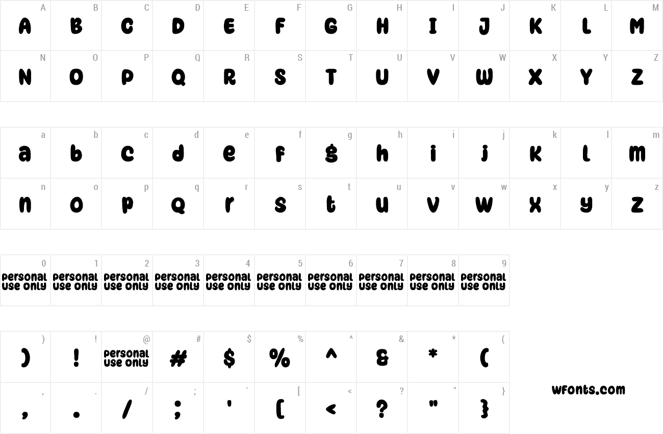 Super Snack Font | wfonts.com - download free