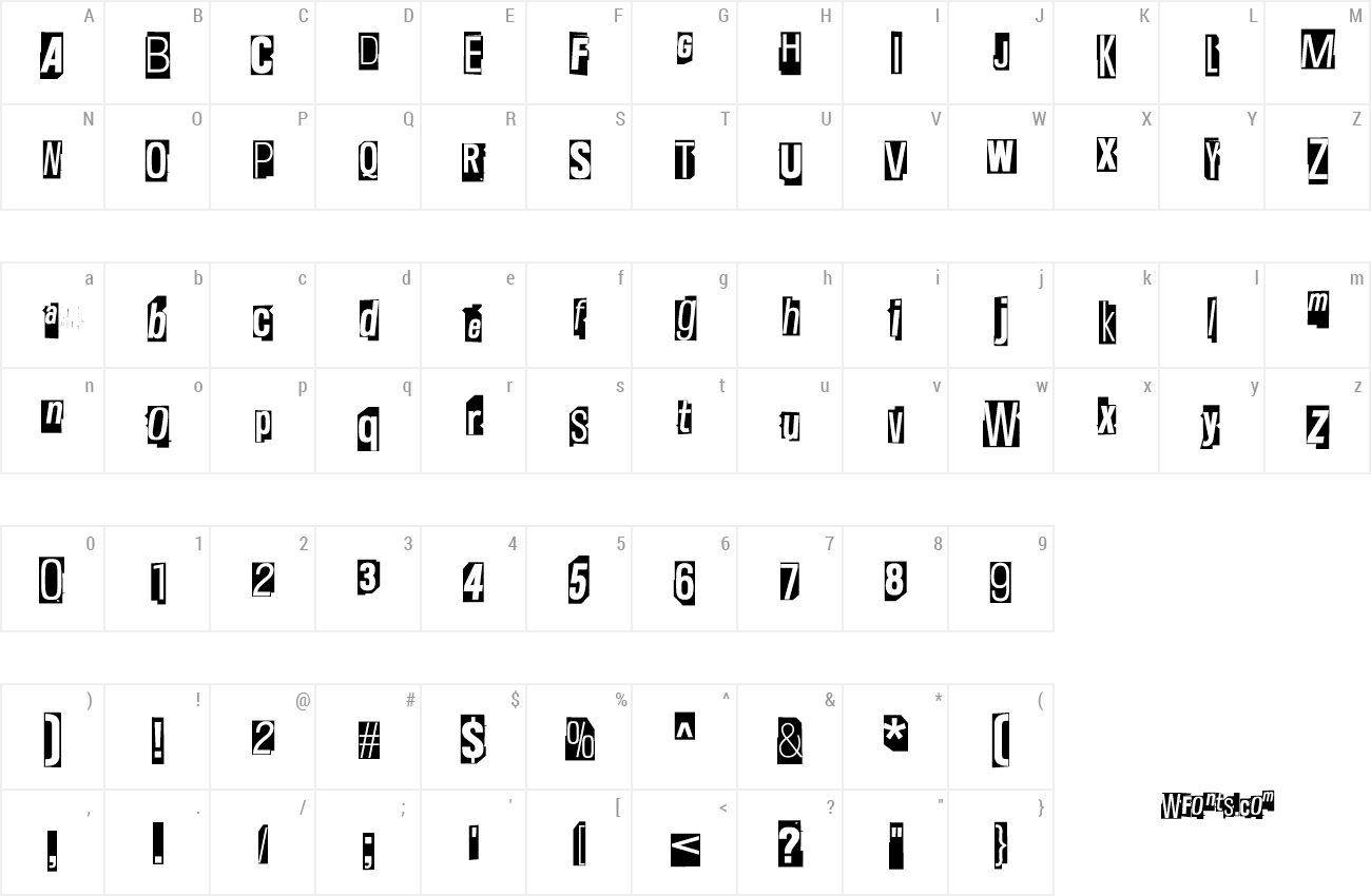 Red Screen Eye Font | wfonts.com - download free