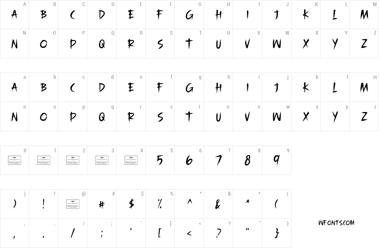 Bone Chiller Font | wfonts.com - download free