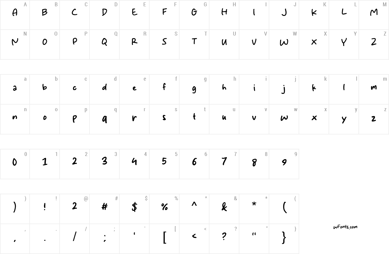 Kids Handmade Font | wfonts.com - download free