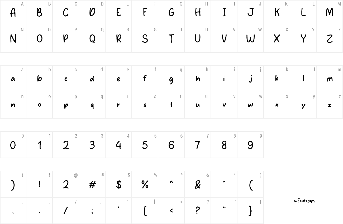 Hand of Jun Font | wfonts.com - download free