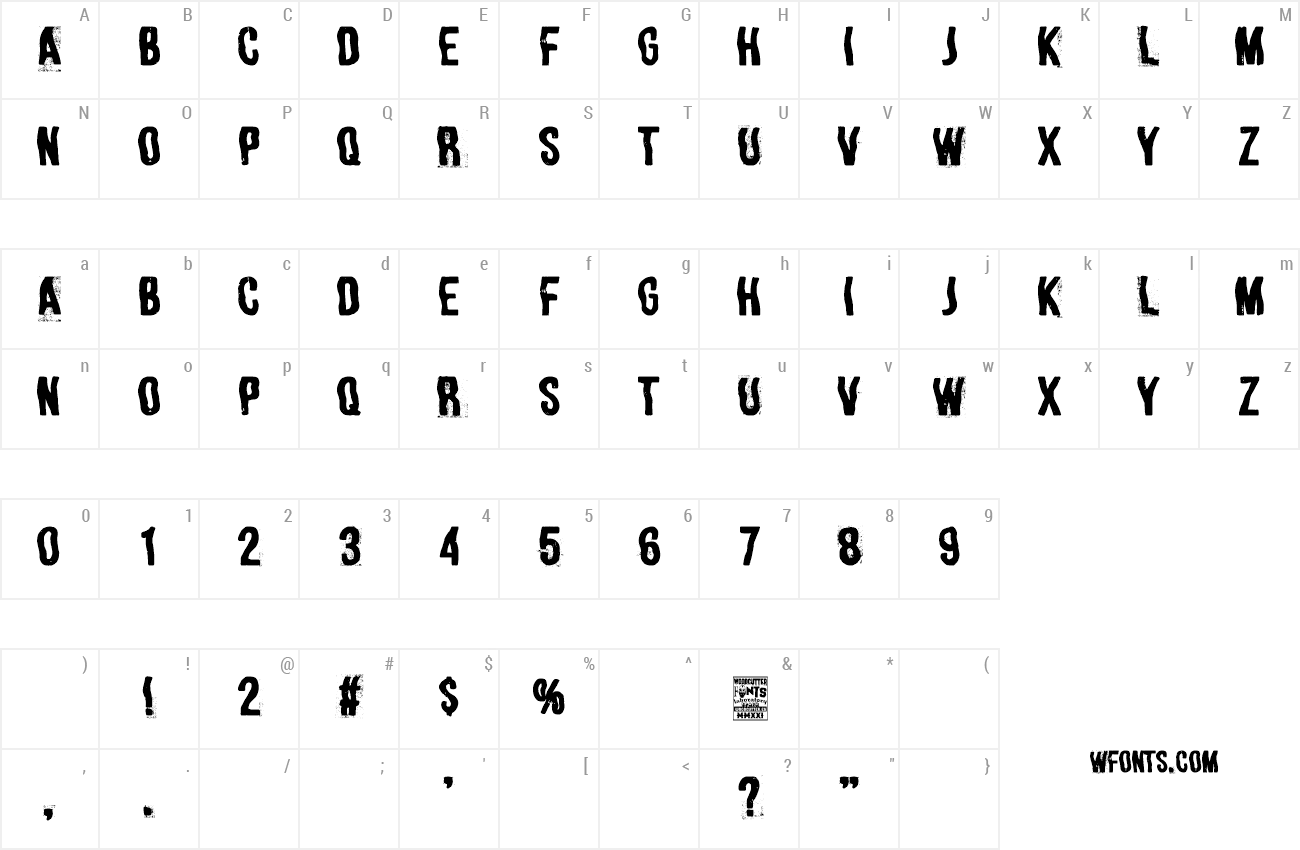 Irregular Poster Font | wfonts.com - download free