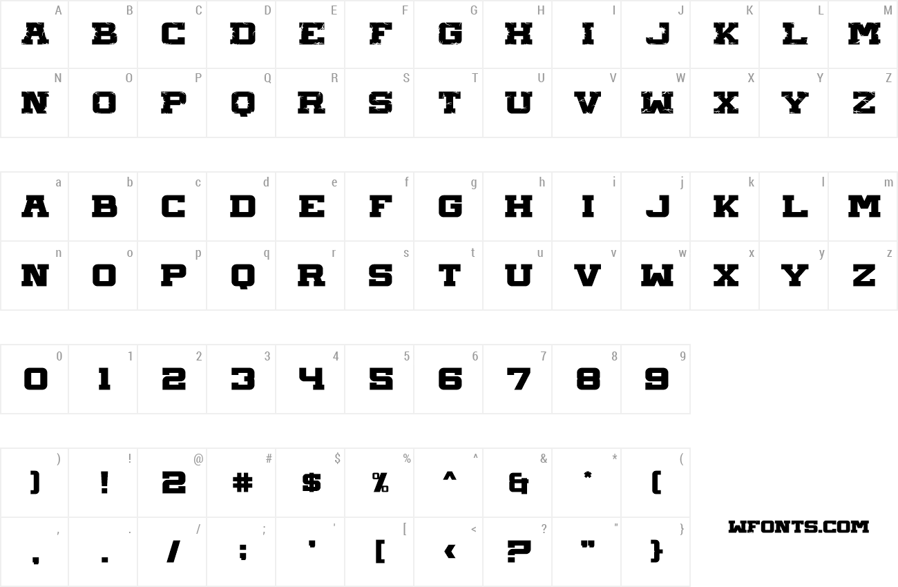 Huge Crack Font | wfonts.com - download free