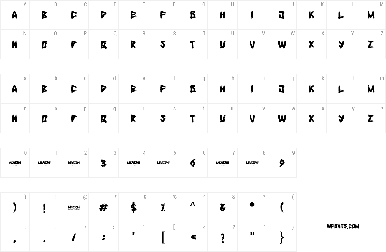 Miyoshi Font | wfonts.com - download free