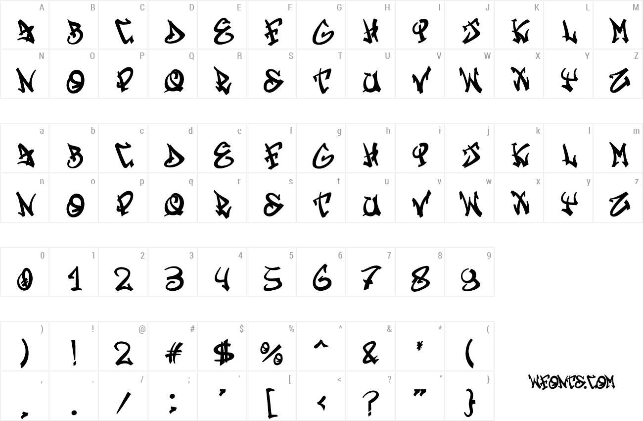 Black Devils Graffiti Font | wfonts.com - download free