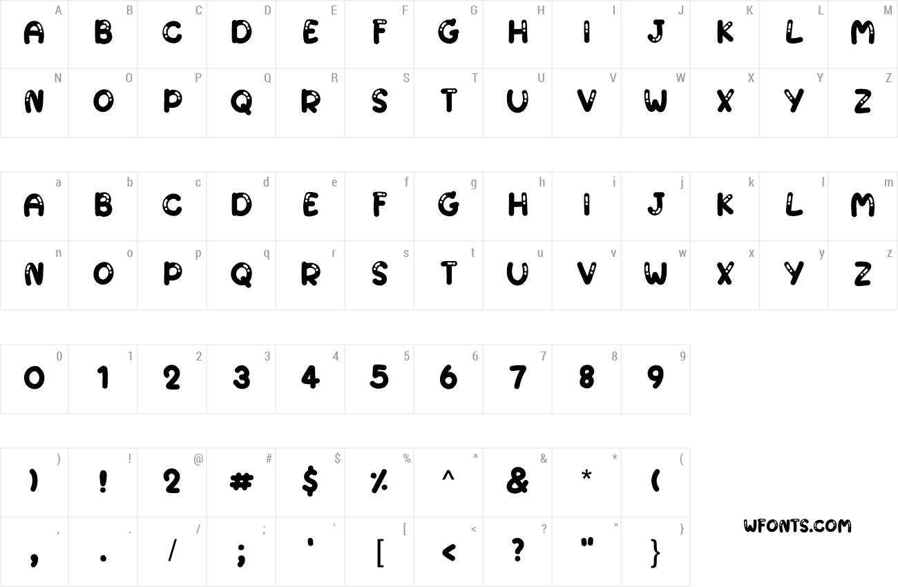 Bubble Gum Font | wfonts.com - download free