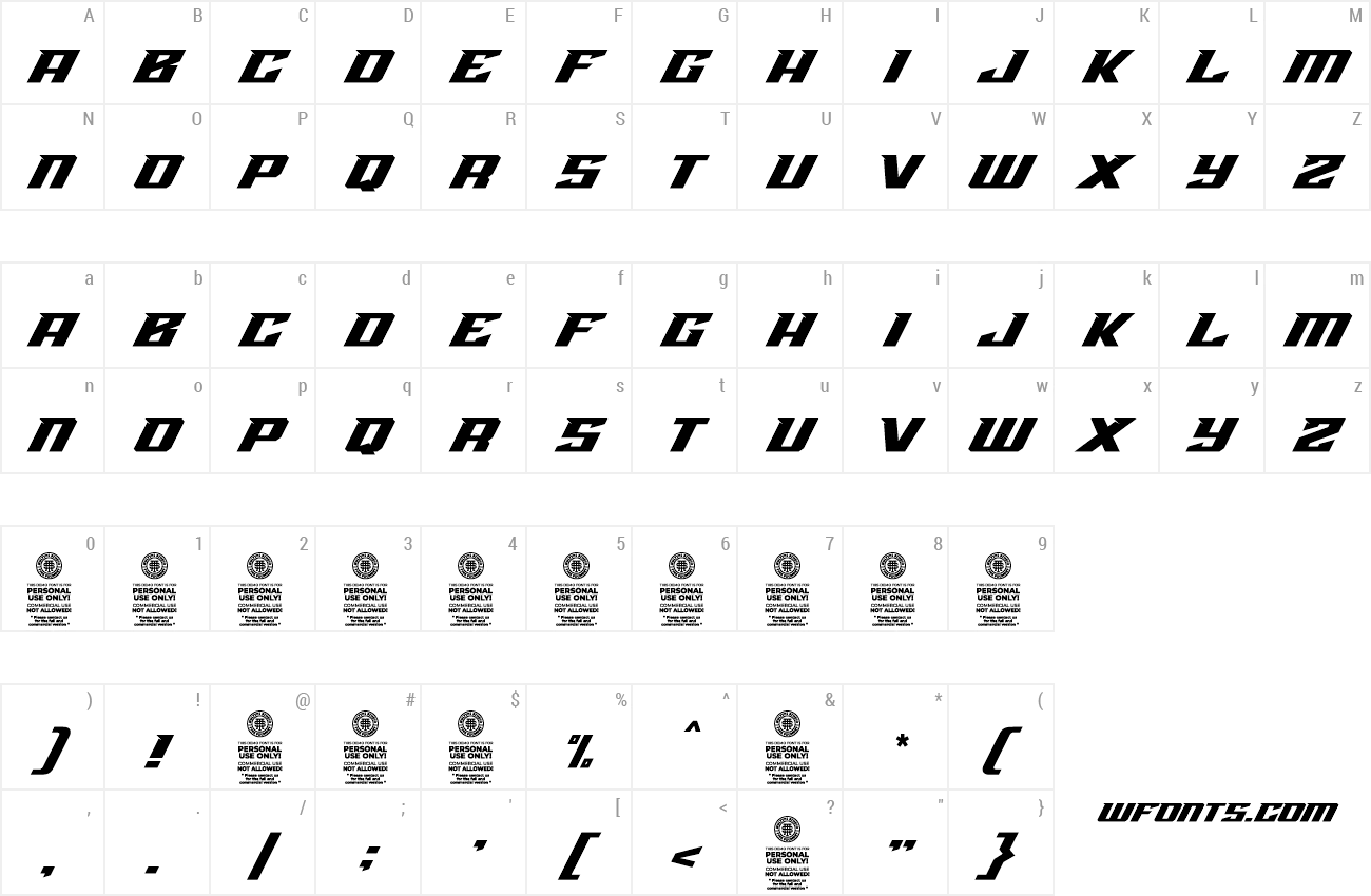 Hard Race Font | wfonts.com - download free