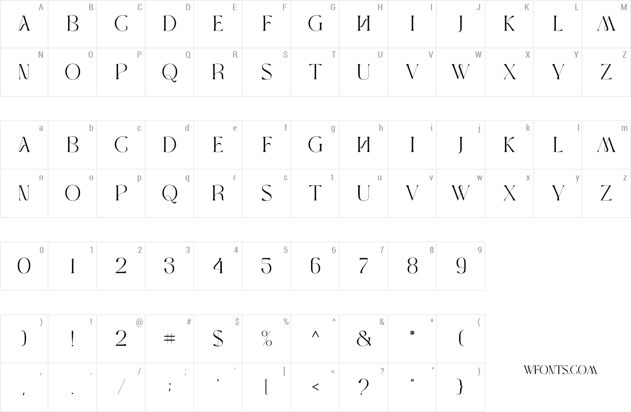 Moxa Bestine Font | wfonts.com - download free