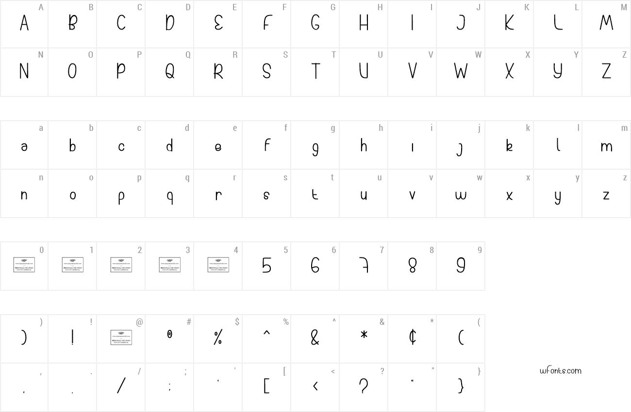 Pinky Notes Font | wfonts.com - download free