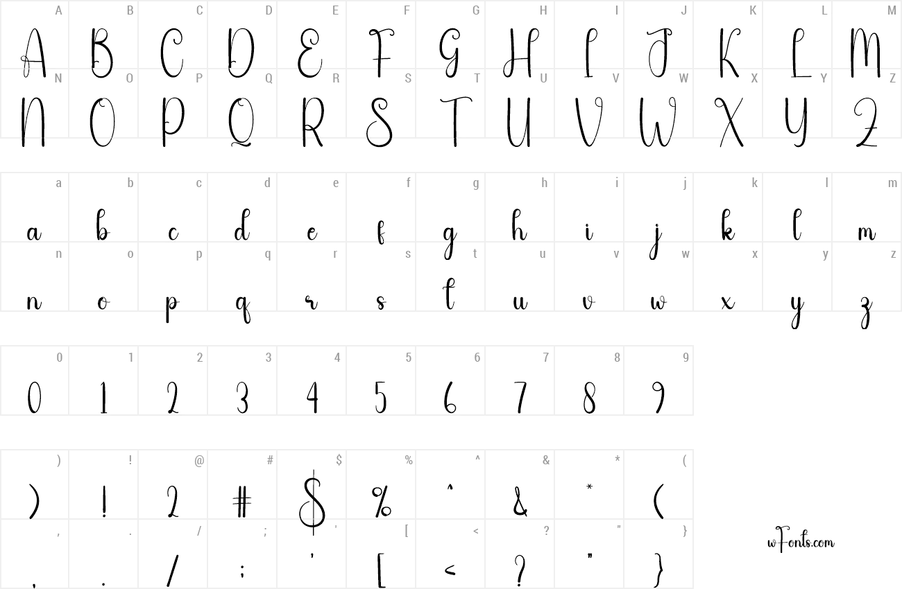 Simple Calligraphy Font | wfonts.com - download free