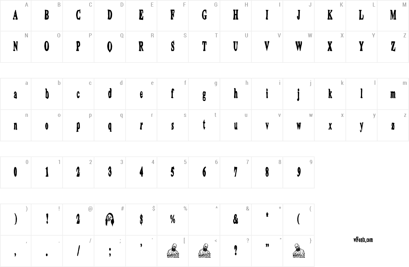 Dirty Montero Font | wfonts.com - download free