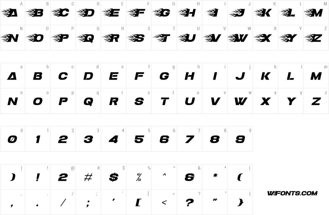 Slugs Racer Font | wfonts.com - download free