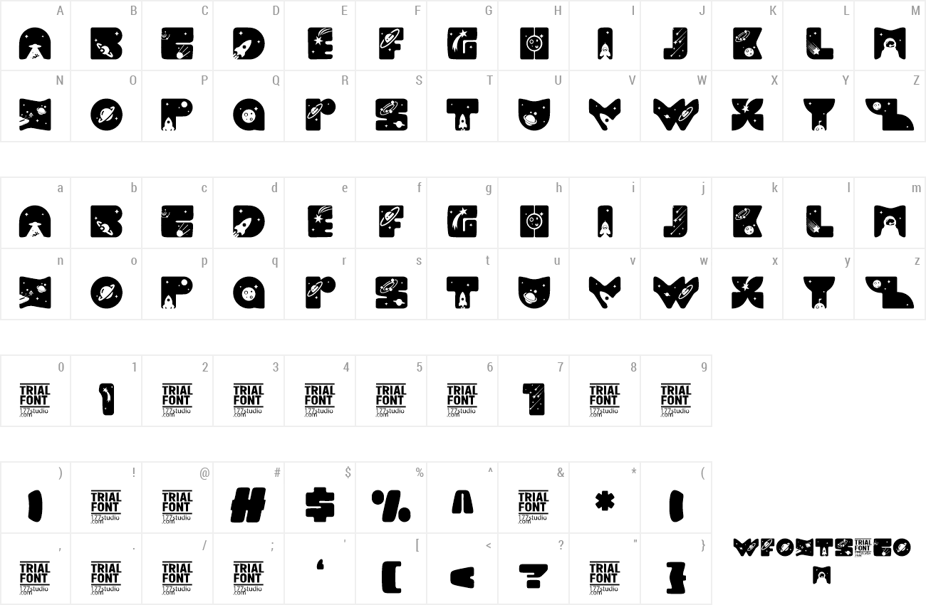 Solar Space Font | wfonts.com - download free