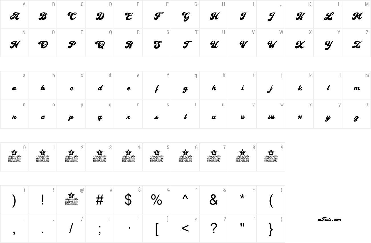 Blank's Script Font | wfonts.com - download free