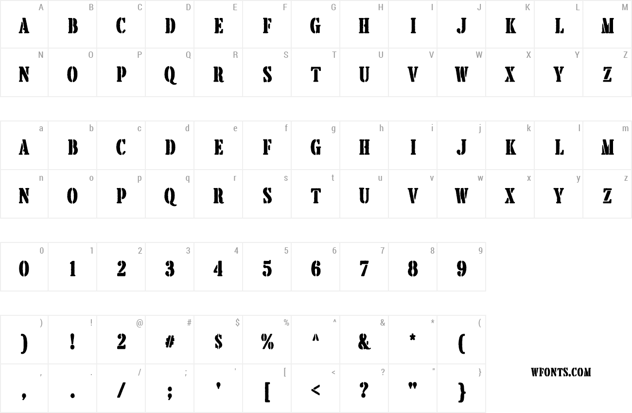 Brother Garage Serif Font | wfonts.com - download free