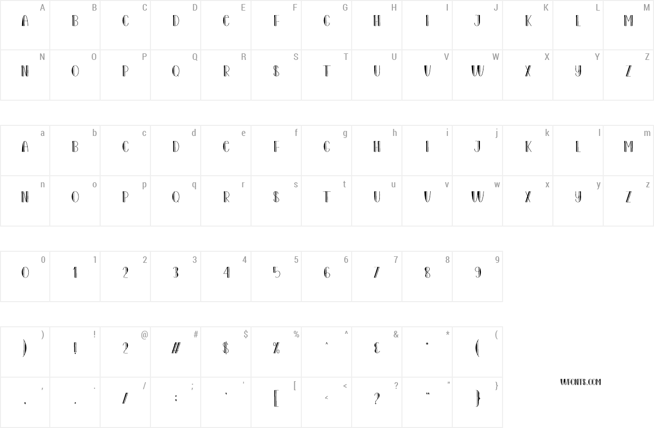 Simple Outside Font | wfonts.com - download free