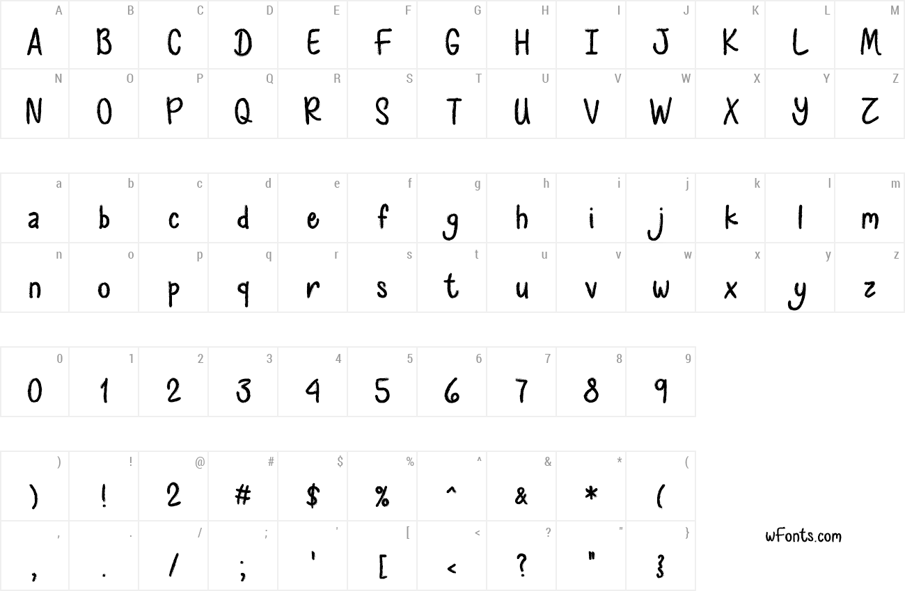 Sparkly Yarn Font | wfonts.com - download free