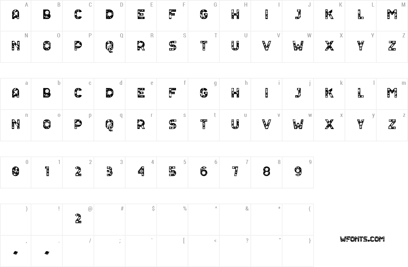 Astro Space Font | wfonts.com - download free