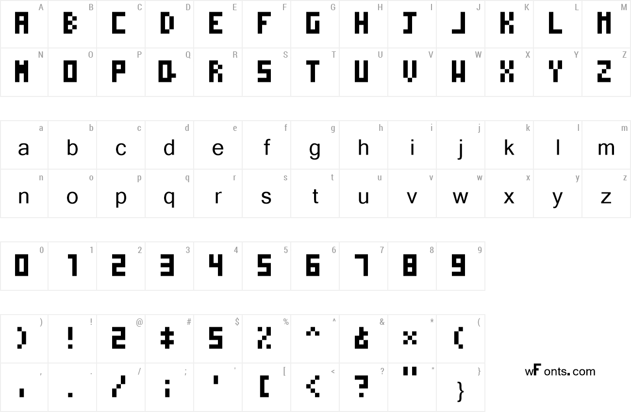3x5 MT Pixel Font | wfonts.com - download free