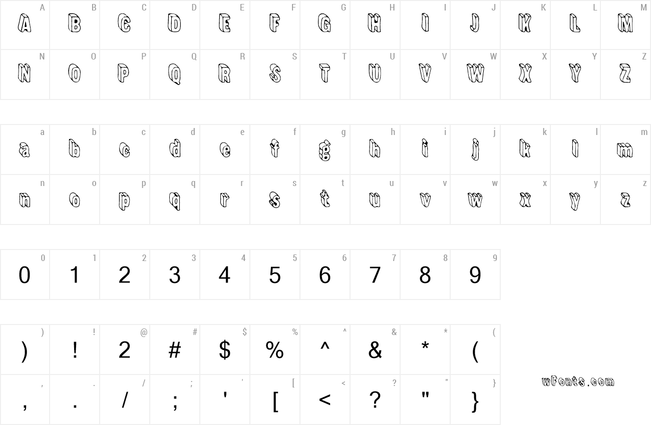 Yuck Fou Font | wfonts.com - download free