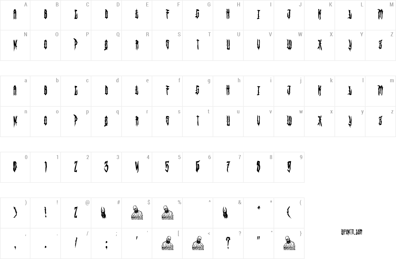 Sons of Satan Font | wfonts.com - download free