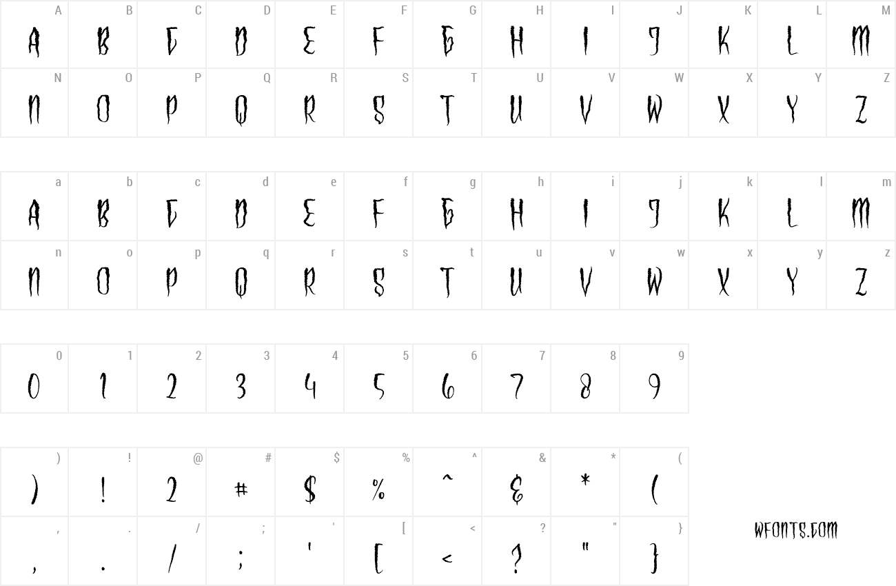 Haunted Vampire Font | wfonts.com - download free