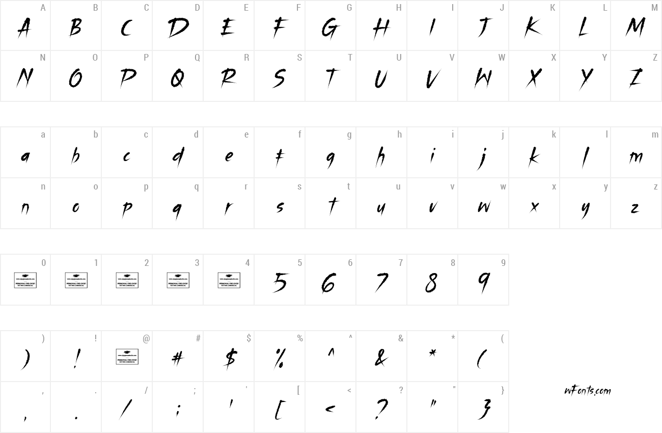 Hallowed Crawler Font | wfonts.com - download free