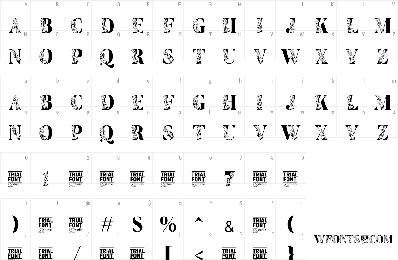 Flower Display Font | wfonts.com - download free