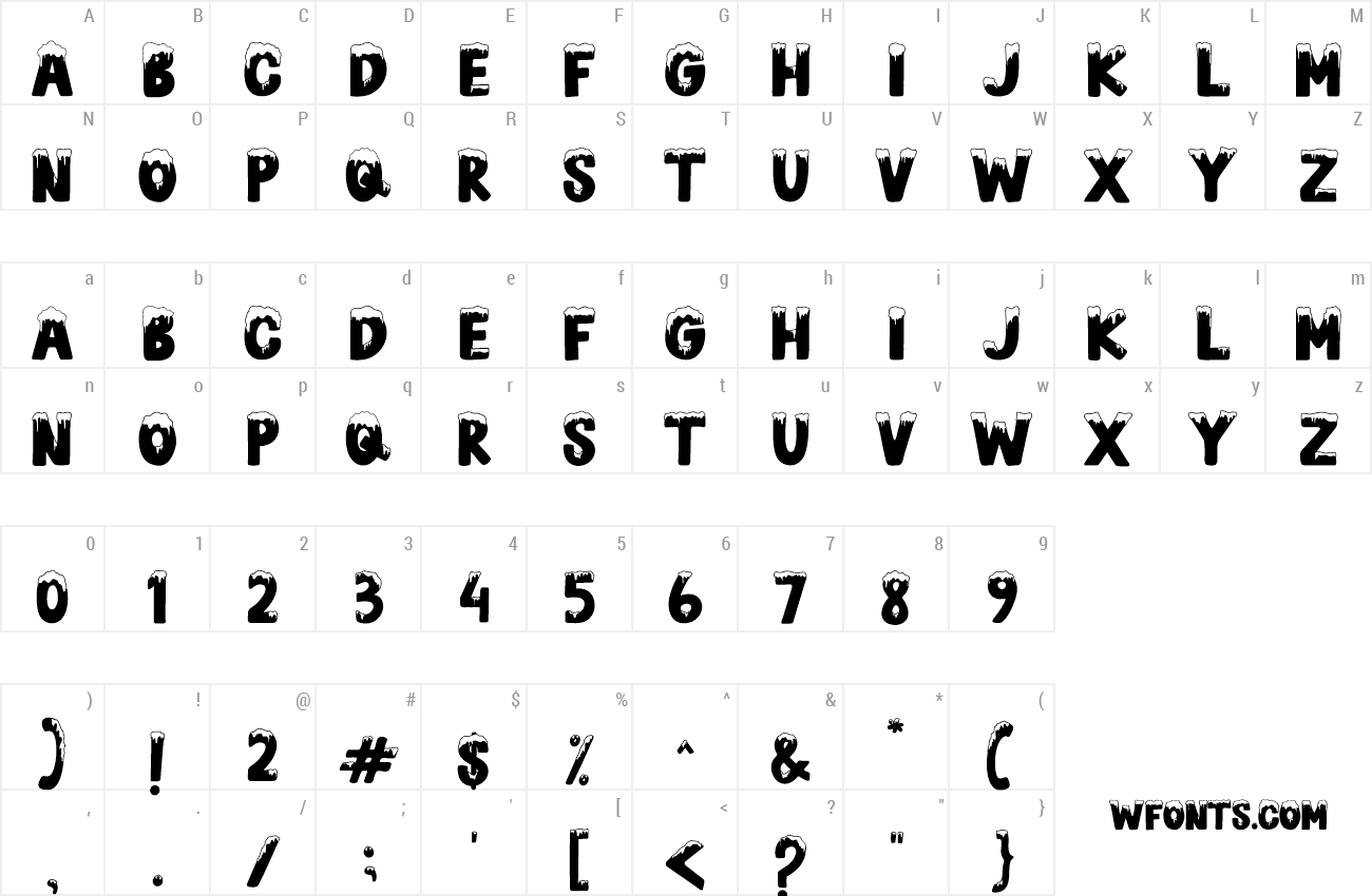 Snow Blue Font | wfonts.com - download free