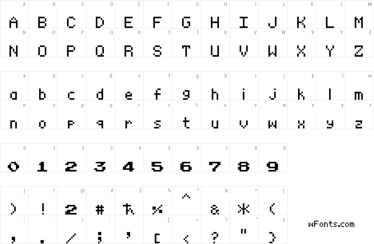 Devil Children GBC English Patch Font | wfonts.com - download free