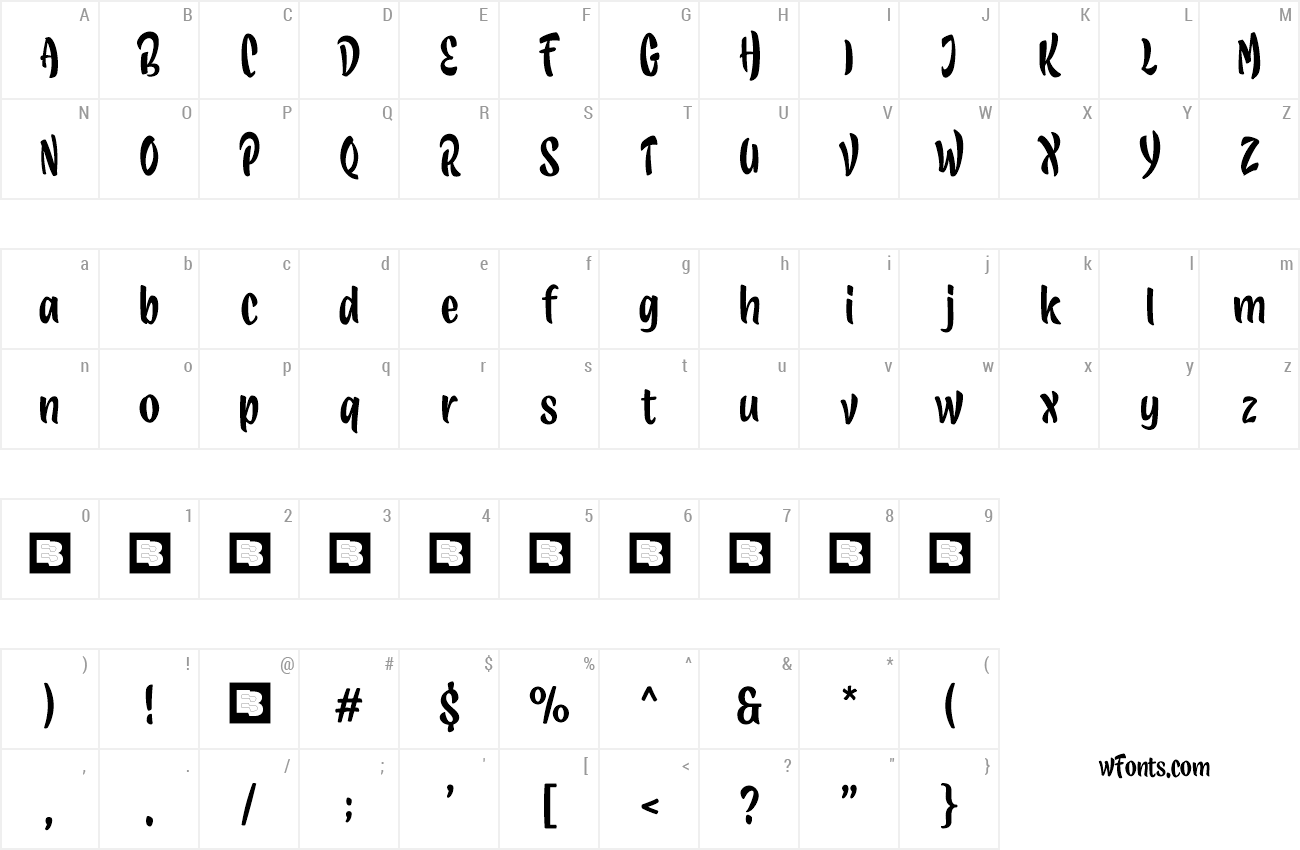 Nice Bounce Font | wfonts.com - download free