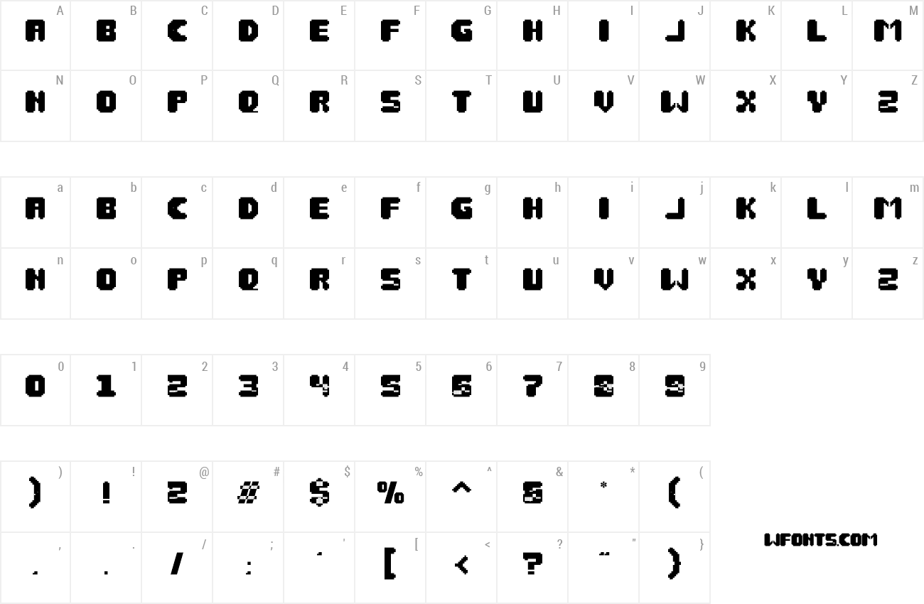 Shape Bit Font | wfonts.com - download free