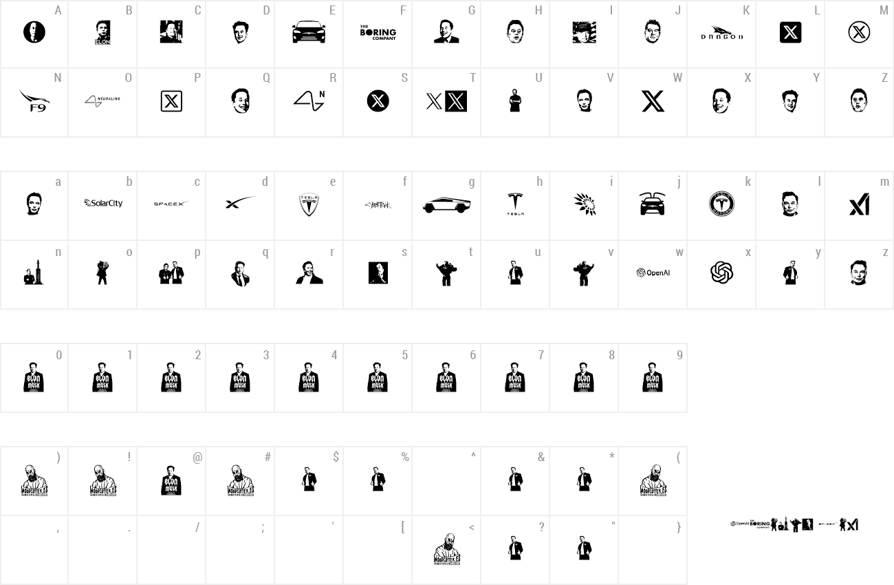 Elon Musk Font | wfonts.com - download free