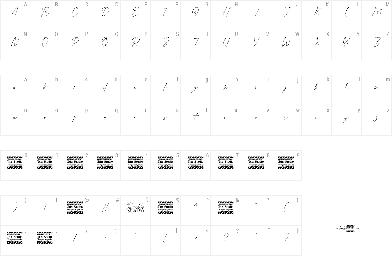 Brighter Sunday Font | wfonts.com - download free