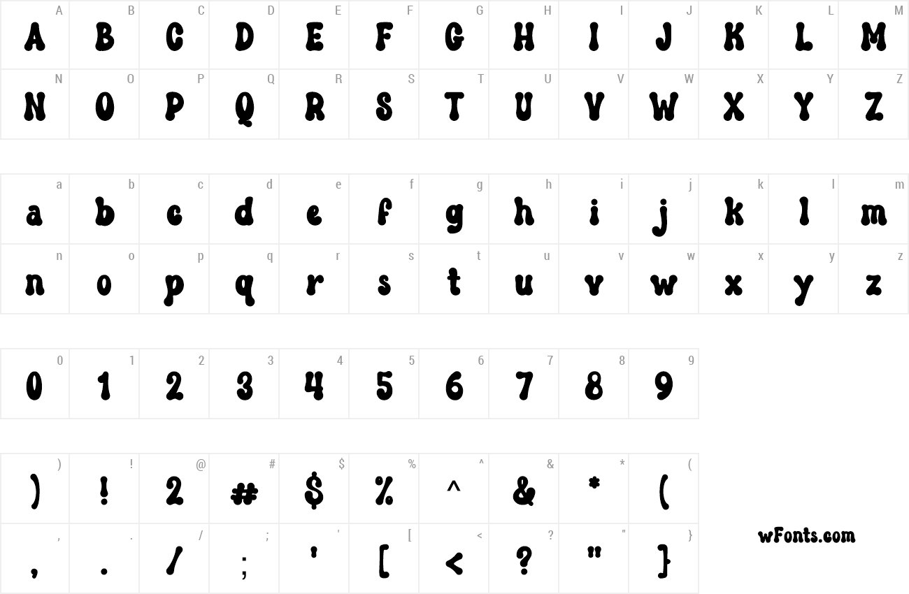 Groovy Yellow Font | wfonts.com - download free