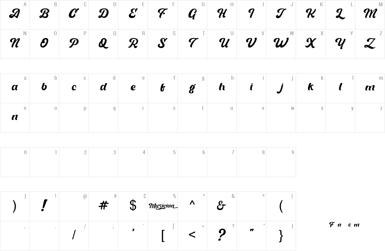 Musician Font | wfonts.com - download free