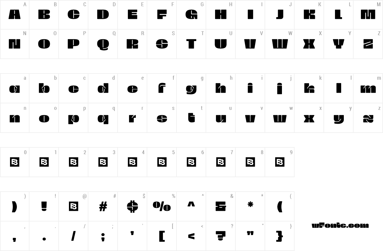 Chumb Font | wfonts.com - download free