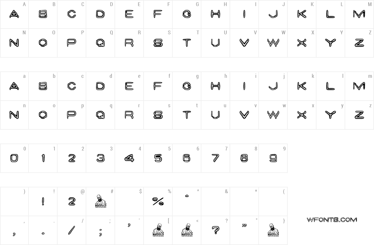 Terrace Digital Hools Font | wfonts.com - download free