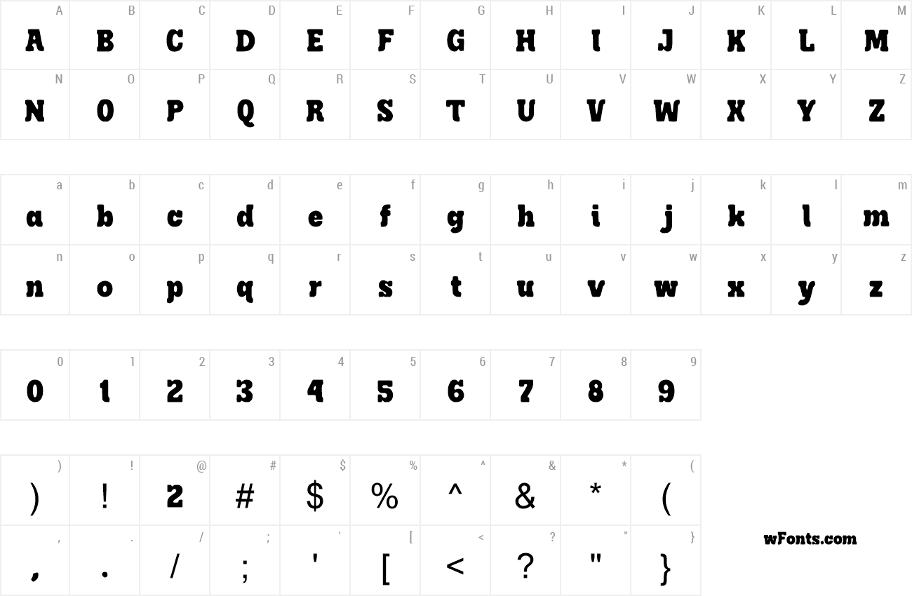 Troops Display Font | wfonts.com - download free